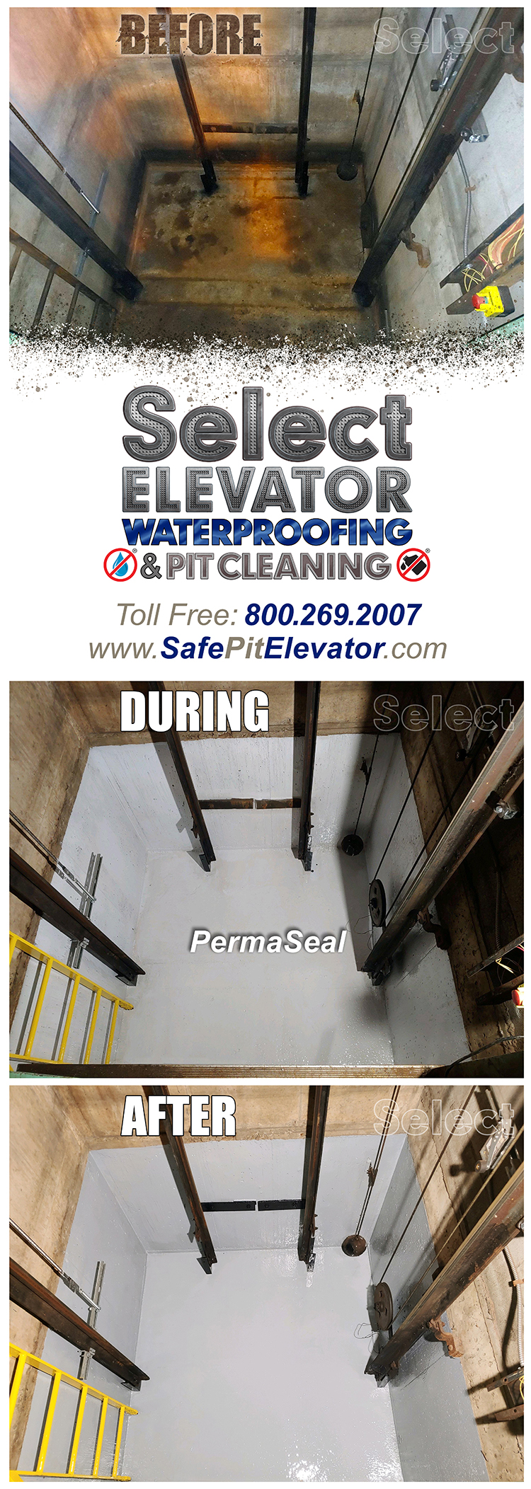 Elevator Waterproofing | Select Elevator Waterproofing